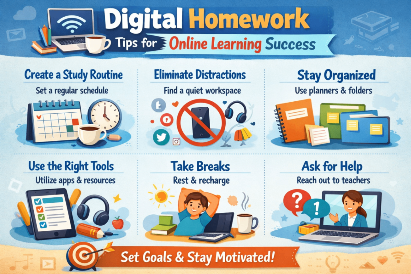 Digital Homework Tips for Online Learning Success | Mindko (Formerly ...