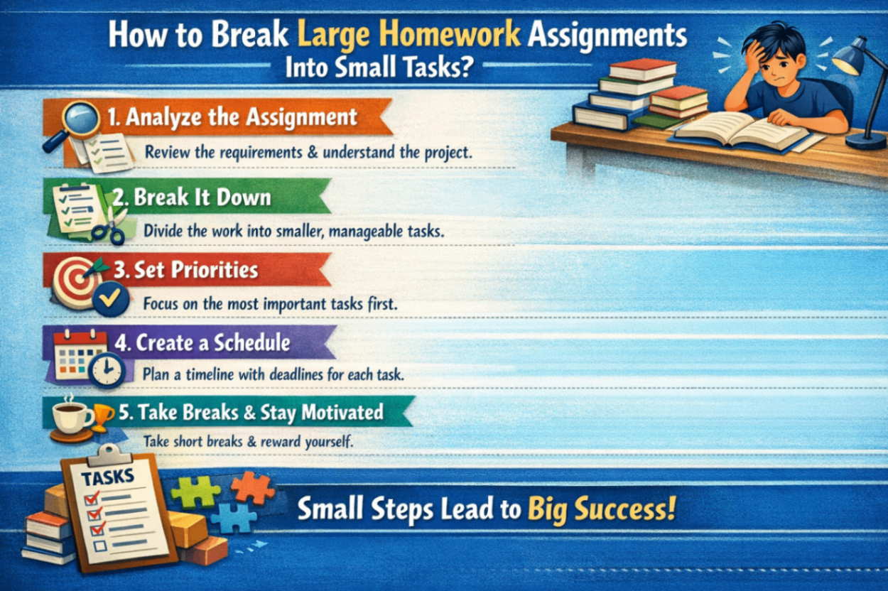 How to Break Large Homework Assignments Into Small Tasks ? Mindko ...